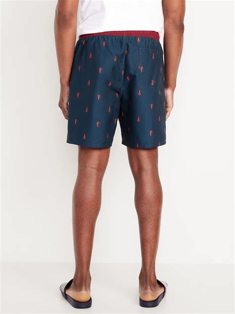 Printed Swim Trunks 7 Inch Inseam Old Navy
