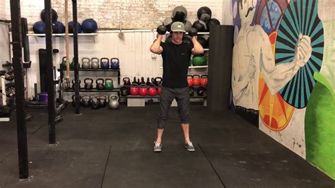 Dumbbell Front Racked Squat Youtube