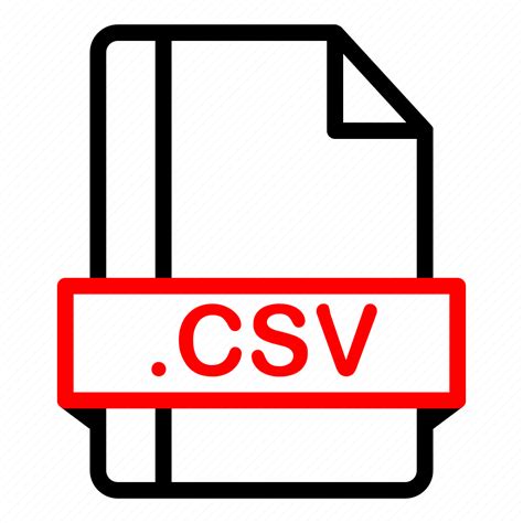 Csv Extension File Format Icon Download On Iconfinder