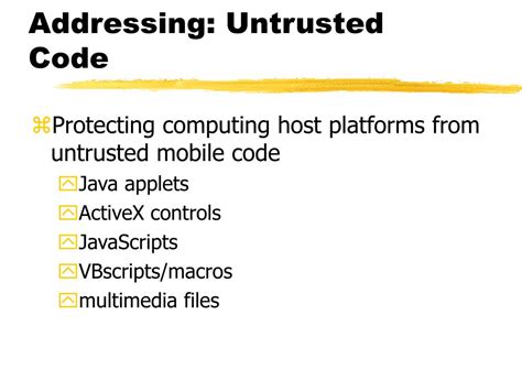 Ppt Sandboxing Mobile Code Execution Environments Powerpoint Presentation Id