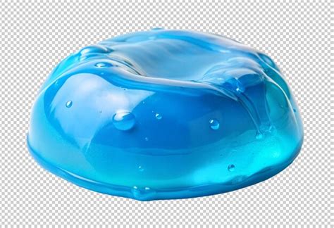 Blue Gel Or Jelly Blob Frame Png Premium Ai Generated Psd