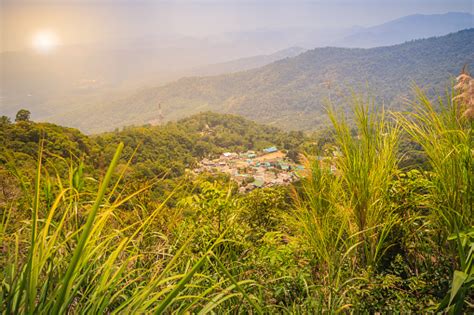 Foto De Hmong Étnica Da Tribo Colina Village De Doi Pui A Vista Aérea