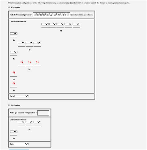 Solved Write The Electron Configurations For The Following Chegg Com