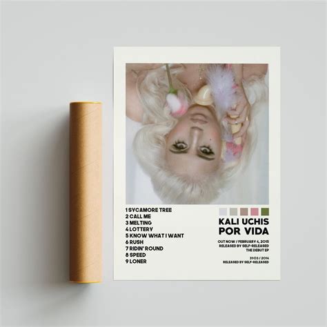 Kali Uchis Posters Por Vida Poster Album Cover Poster Sold By