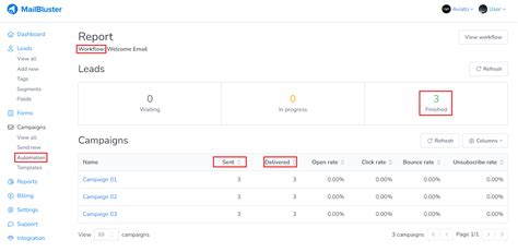 Tracking Automation Campaign Reports