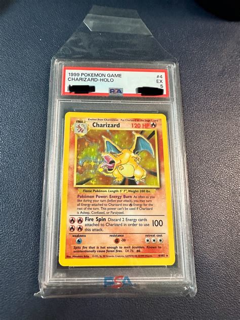 Psa 5 Charizard Base Set 1999 Pokemon Hobbies And Toys Toys And Games On