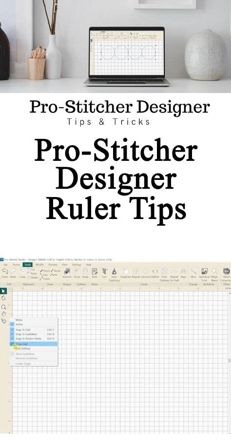 Pro Stitcher Designer Ruler Tips