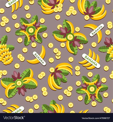 Seamless Background With Bananas Royalty Free Vector Image