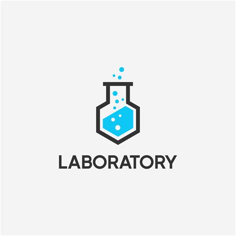 Inspiración Para El Diseño Del Logotipo De Laboratorio 13529573 Vector