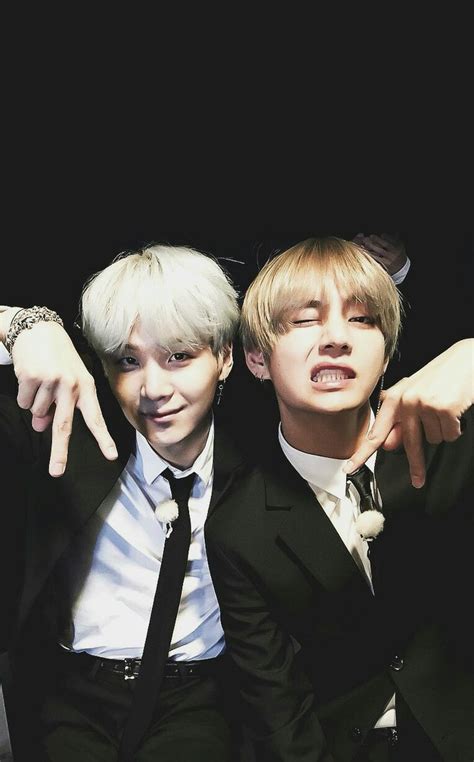 YOONGI TAEHYUNG SUGA V BTS RUN WALLPAPER Taegi Bts Yoongi Bts Taehyung