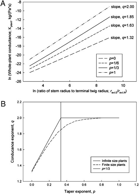 A Plots Of The Logarithm Of Conductance Kgpa·s Vs The Logarithm