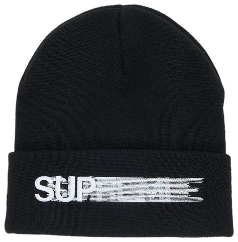 Buy Supreme Motion Logo Beanie Black Ss23bn10 Black Goat