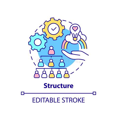 Structure Concept Icon Stock Vector Illustration Of Relationship 246171278