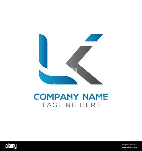 Initial Lk Letter Business Logo Design Vector Template Abstract Letter