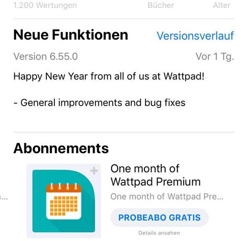 Wattpad Abo Buch Abonnement