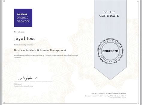 Joyal Jose On Linkedin Coursera Businessandmanagement Businessanalysis