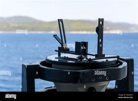 Azimuth Ring On Gyro Compass Direction Finder On The Navigational