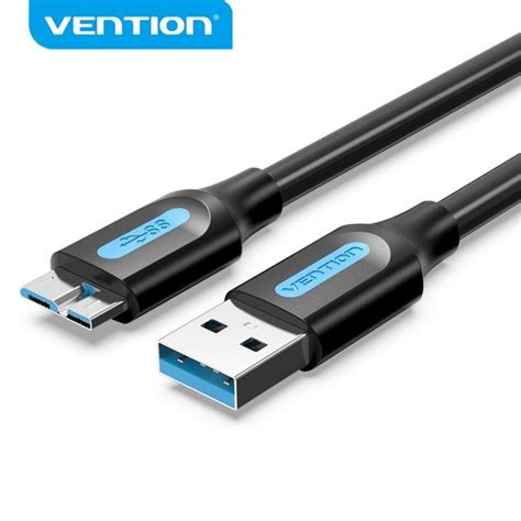 Vention Usb 30 ถึง Micro B สายเคเบิลข้อมูลฮาร์ดดิสก์ความเร็วสูง 5gbps