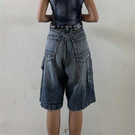 Vintage Oversized Cargo Jorts Womens Fashion Bottoms Shorts On