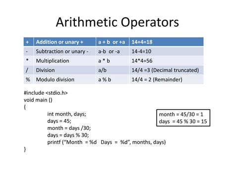 Ppt Operators And Expressions Powerpoint Presentation Free Download Id 4818134