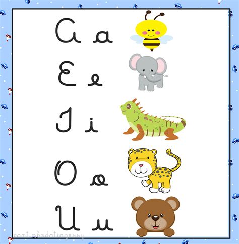 CARTAZ DAS VOGAIS PARA IMPRIMIR 4 Formas De Letras