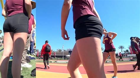 Ready To Run In Sexy Spandex Shorts Candid Teens Creepshots