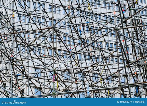 Scaffolding Construction Concept Abstract Scaffolding Framework Stock