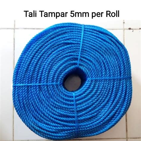 Jual Tali Tambang Plastik 5mm Per Roll Tali Tampar Plastik Tali