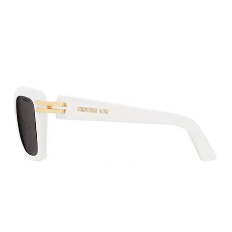 Kính Mát Nữ Dior White Square Sunglasses Cdior S1i Màu Trắng Xám Vua