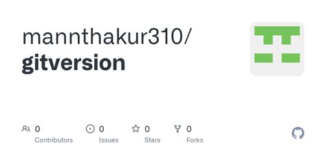 Github Mannthakur310gitversion