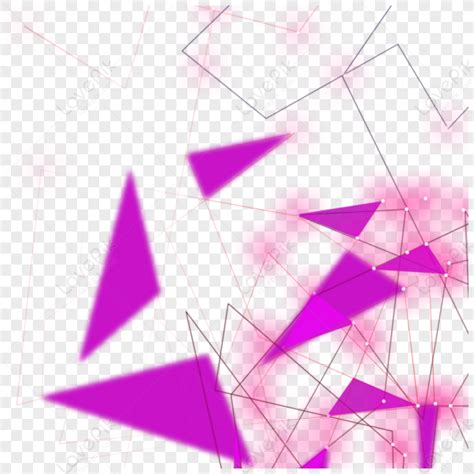 Purple Triangle Light Effect Technology Border Technology Effects Effects Purple Light Border