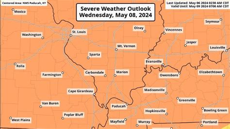 Forecasters Say Severe Weather Outbreak Possible On Tuesday Wednesday