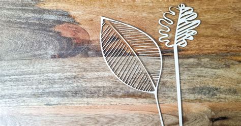 9 Leaf Stems Cut File Free Craft With Cartwright