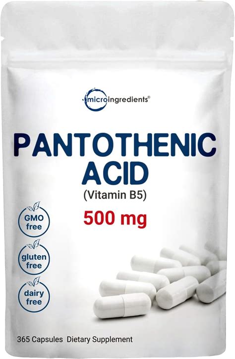 Micro Ingredients Pantothenic Acid Vitamin B5 Supplement Review