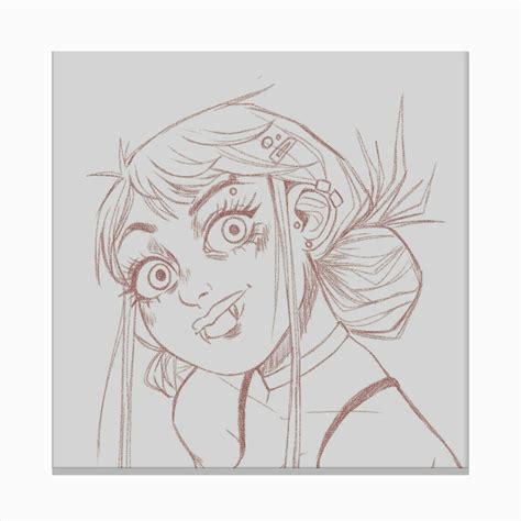 Anime Girl Minimal Canvas Print By Eka Guido Fy