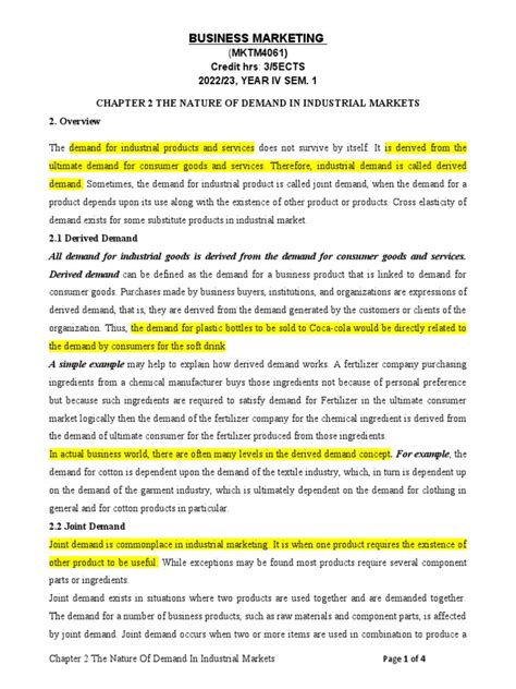 understanding derived demand joint demand and cross elasticity of