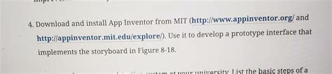 Solved 4 Download And Install App Inventor From Mit