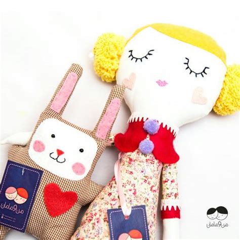 خرید و قیمت عروسک های دست ساز و پارچه ای سولین و ملوس از غرفه عروسک های