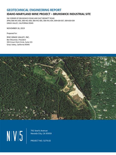 Iimm Brunswick Geotech Report Nv5 Nov19 Pdf Geotechnical
