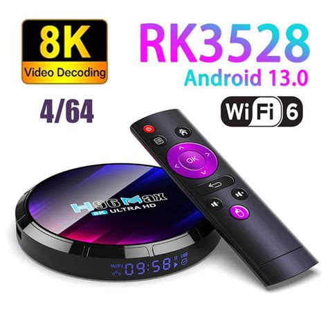 Smart TV H96 Max 4/64 GB Ultra HD RK3528 Смарт ТВ приставка Smart TV 4/ ...