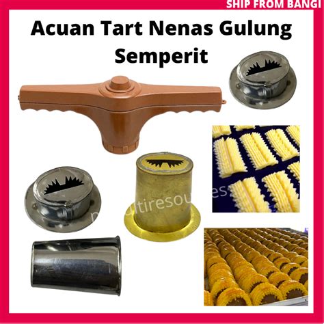 Acuan Tart Nenas Gulung Semperit Klasik Kuih Asli Tembaga Stainless