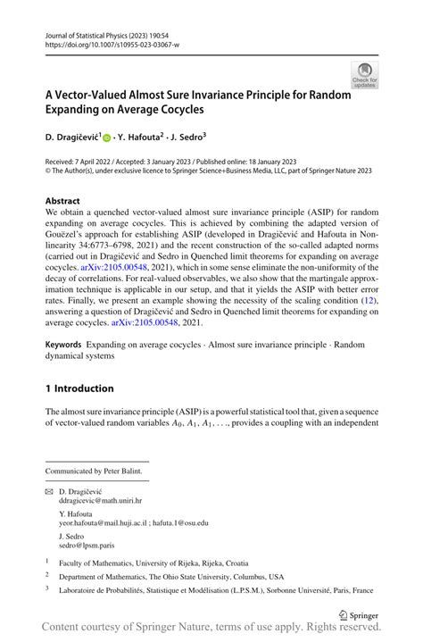 A Vector Valued Almost Sure Invariance Principle For Random Expanding