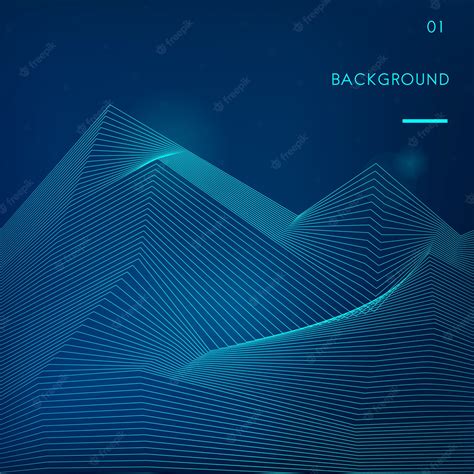 Free Vector Data Visualization Dynamic Wave Pattern Vector