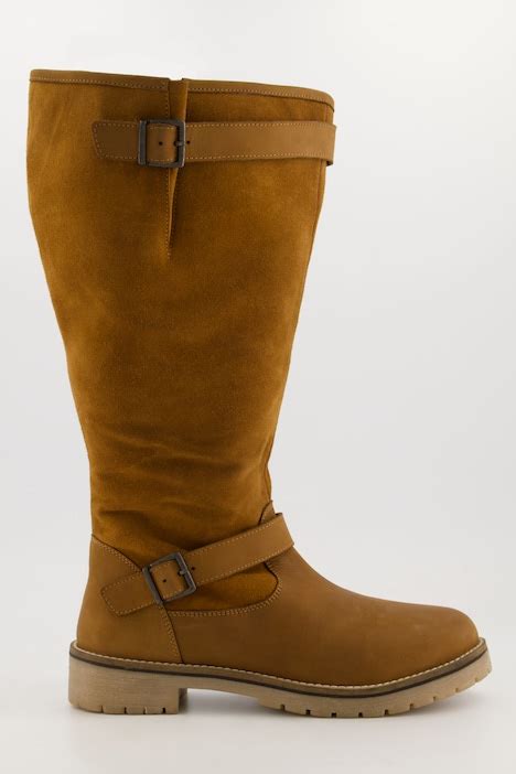 Leren Laars Xl Schacht Sierstreep Wijdte H Laarzen Schoenen