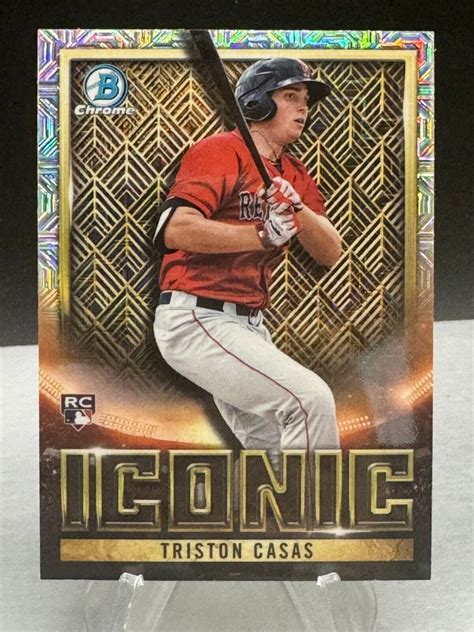 Triston Casas Rookie Mojo Iconic Insert 2023 Bowman Chrome