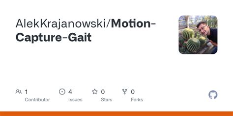 Github Alekkrajanowski Motion Capture Gait