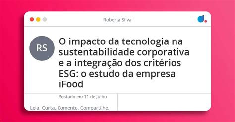O Impacto Da Tecnologia Na Sustentabilidade Corporativa E A Integração