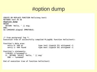 Plpgsql Internals PPT