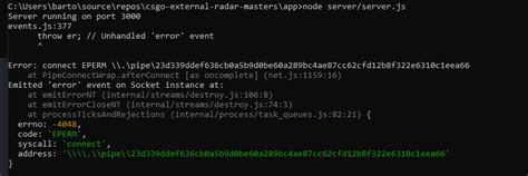 After Starting The Server It Automatically Shuts Down And Shows This Error Issue Ryanocf