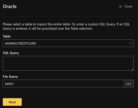 Import Oracle Data H O Drive